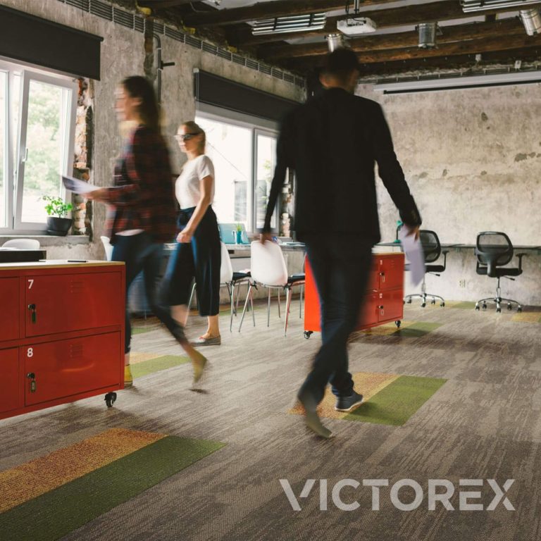 Works Stream Carpet Tiles by Interface | Victorex Flooring